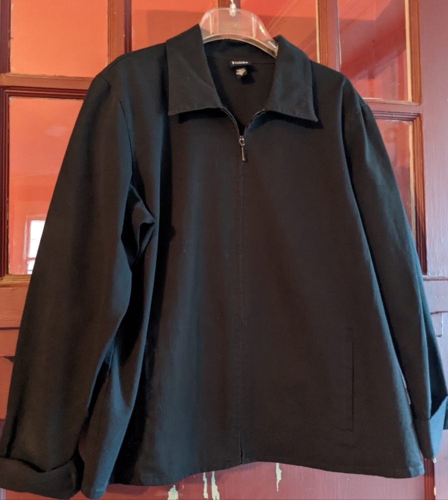 Sharp Little Eileen Fisher Stretch Cotton Jacket - Gem